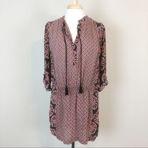 Tolani | Dresses | Tolani Mix Print Tie Front Amanda Tunic Dress | Poshmark